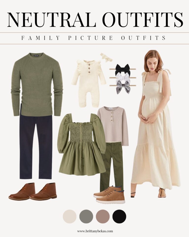 Neutral Family Photo Outfits | Brittany Bekas