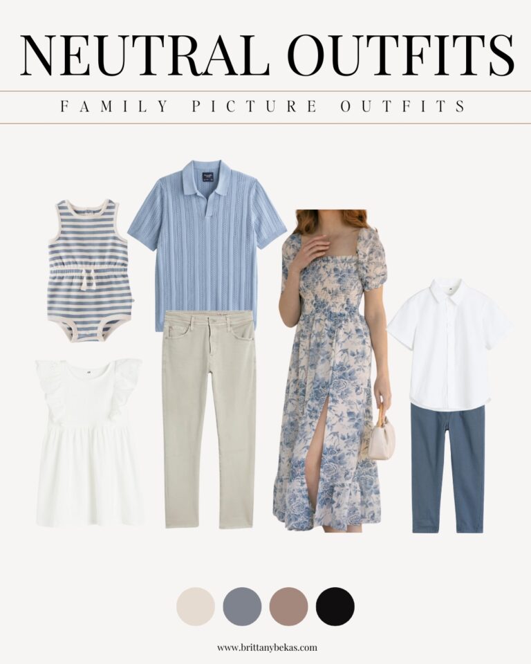 Neutral Family Photo Outfits | Brittany Bekas