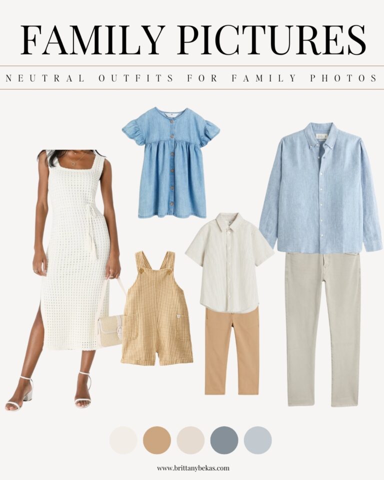 Neutral Family Photo Outfits | Brittany Bekas