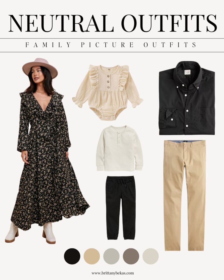 Neutral Family Photo Outfits | Brittany Bekas