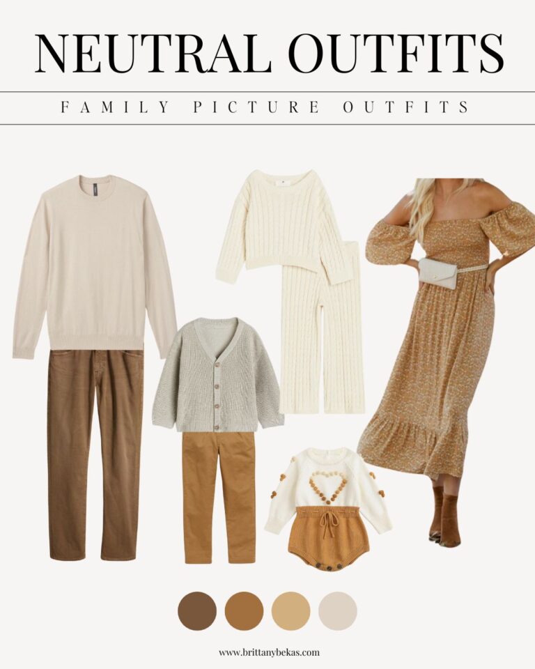 Neutral Family Photo Outfits | Brittany Bekas
