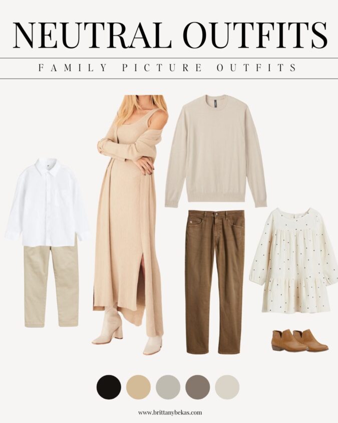 Neutral Family Photo Outfits | Brittany Bekas