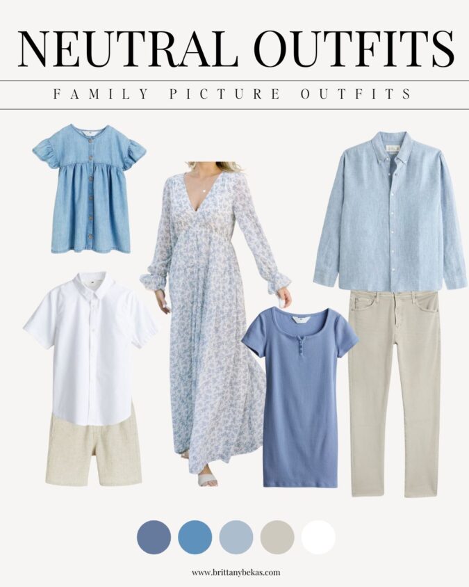 Neutral Family Photo Outfits | Brittany Bekas