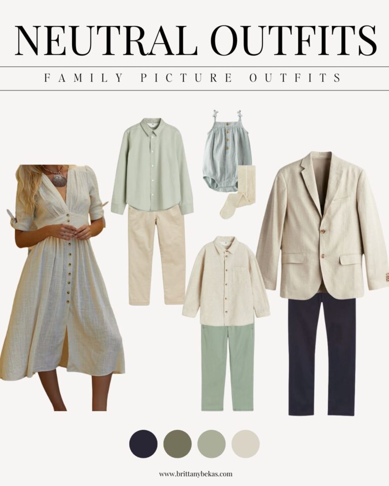 Neutral Family Photo Outfits | Brittany Bekas